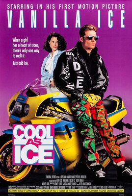 NEW Cool as Ice Vanilla Ice 90's Movie Poster Print Canvas FREE ...