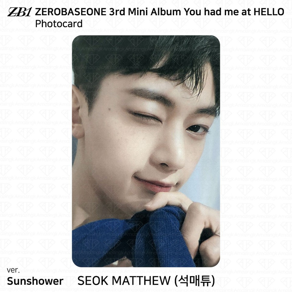 ZEROBASEONE ZB1 3rd Mini Album You had me at HELLO Official Photocard ...