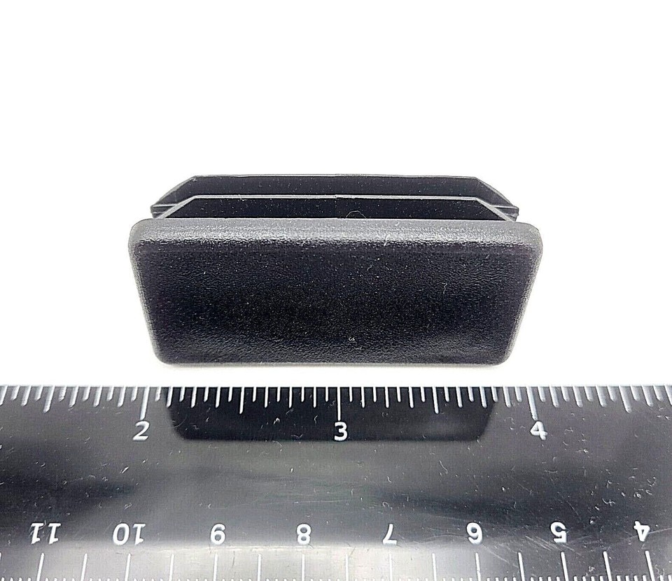 2" x 1" Rectangle Tube Plugs Tube Cap Snap in Chair Glide Cover for OD ...