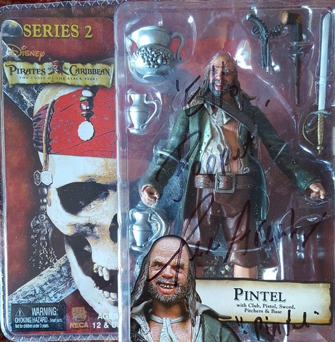 LEE ARENBERG signed PINTEL figure Pirates of the Caribbean w/ PROOF LOT ...
