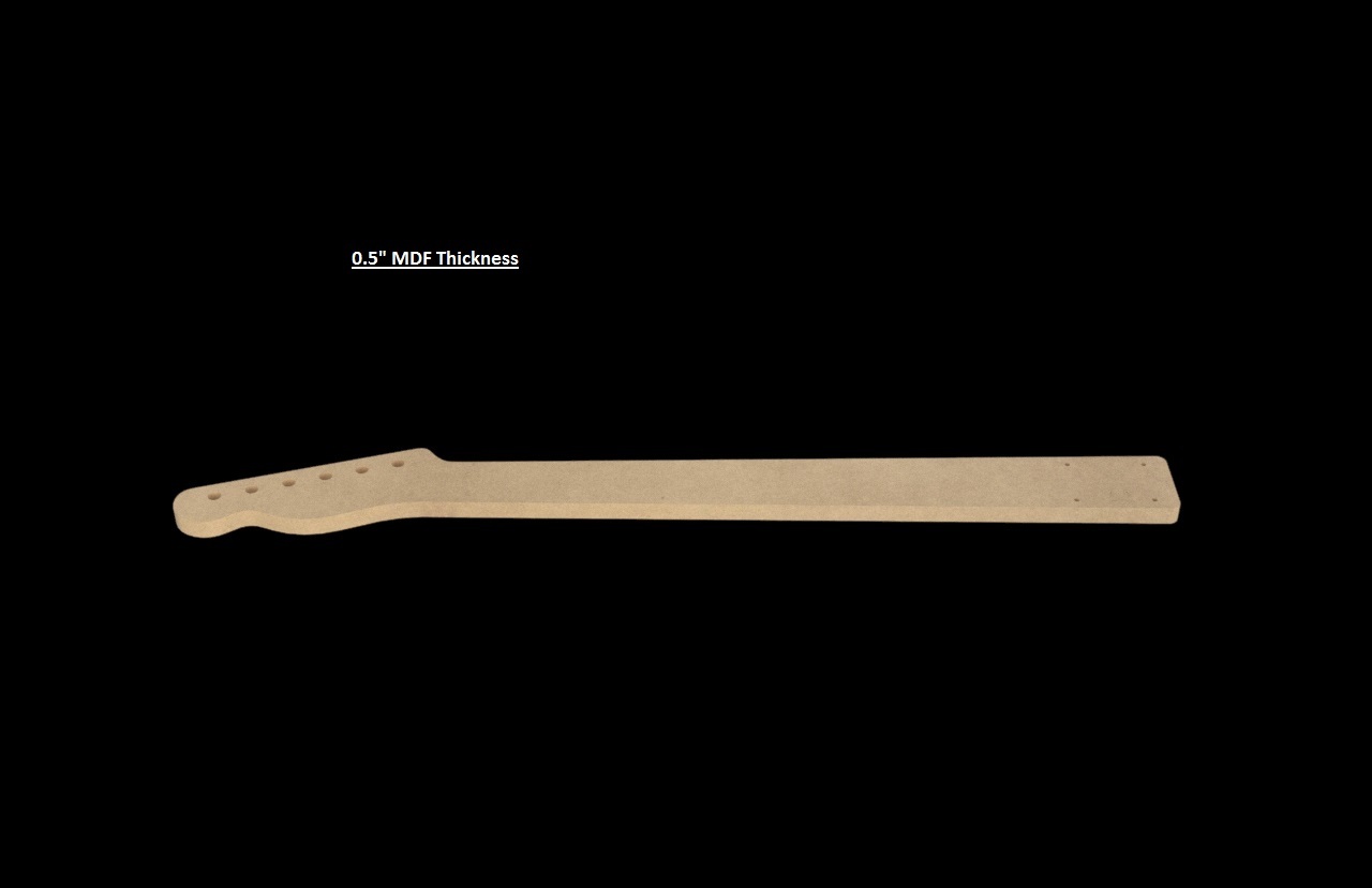 Telecaster MDF Guitar Neck Template 0.5" thickness CNC made tele | eBay