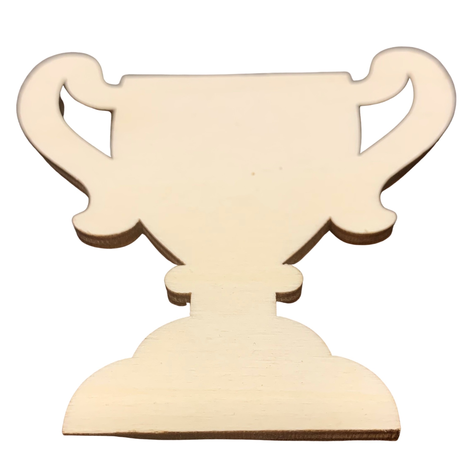 Unfinished Wooden Trophy Shape Cutout DIY Craft 4.5 Inches 840153705045 ...