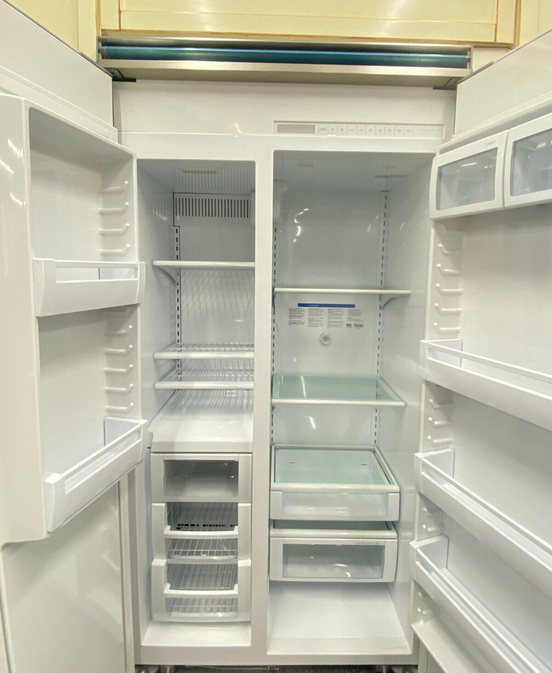 Viking VCSB5423SS 42" Built-In Side by Side Refrigerator, 25.32 Cu. Ft ...