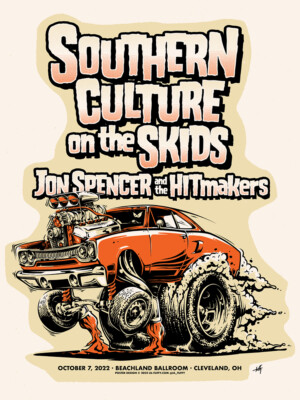 SOUTHERN CULTURE ON THE SKIDS Cleveland 2022 silkscreened poster by Lil ...
