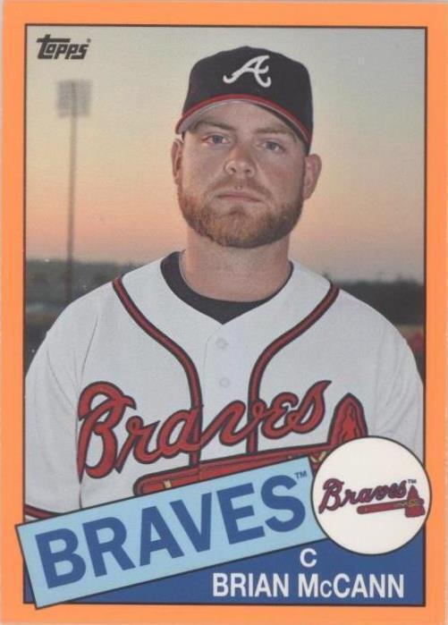 2013 Topps Archives - Brian McCann #137 Orange Day Glow for sale online ...