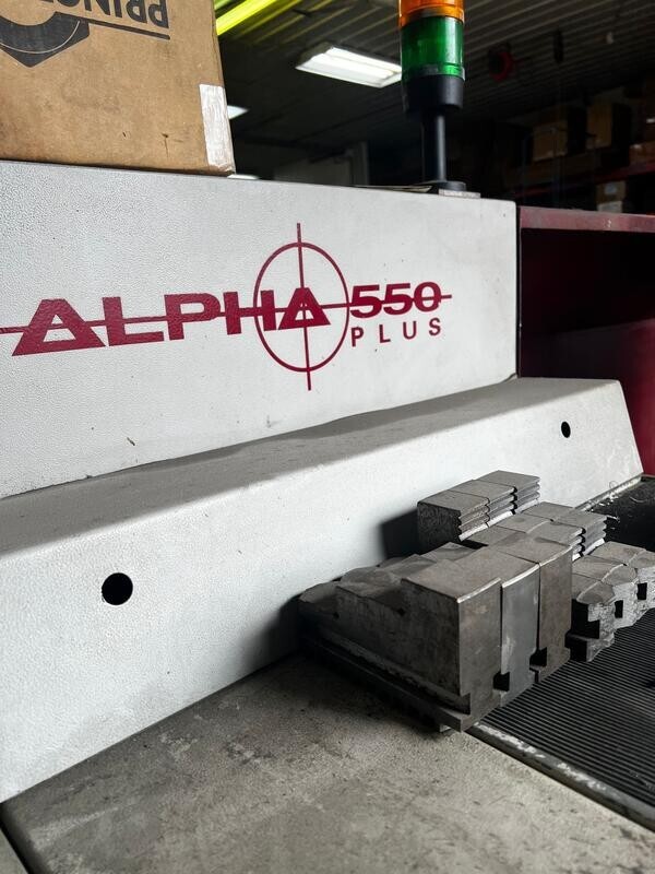 Harrison ALPHA 550 PLUS CNC Teach Lathe, 4" Spindle Hole, Front & Rear ...