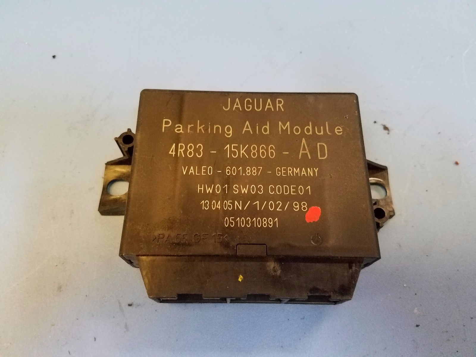 2003 2004 2005 2006 2007 2008 JAGUAR S-TYPE PARKING AID MODULE 4R83 ...