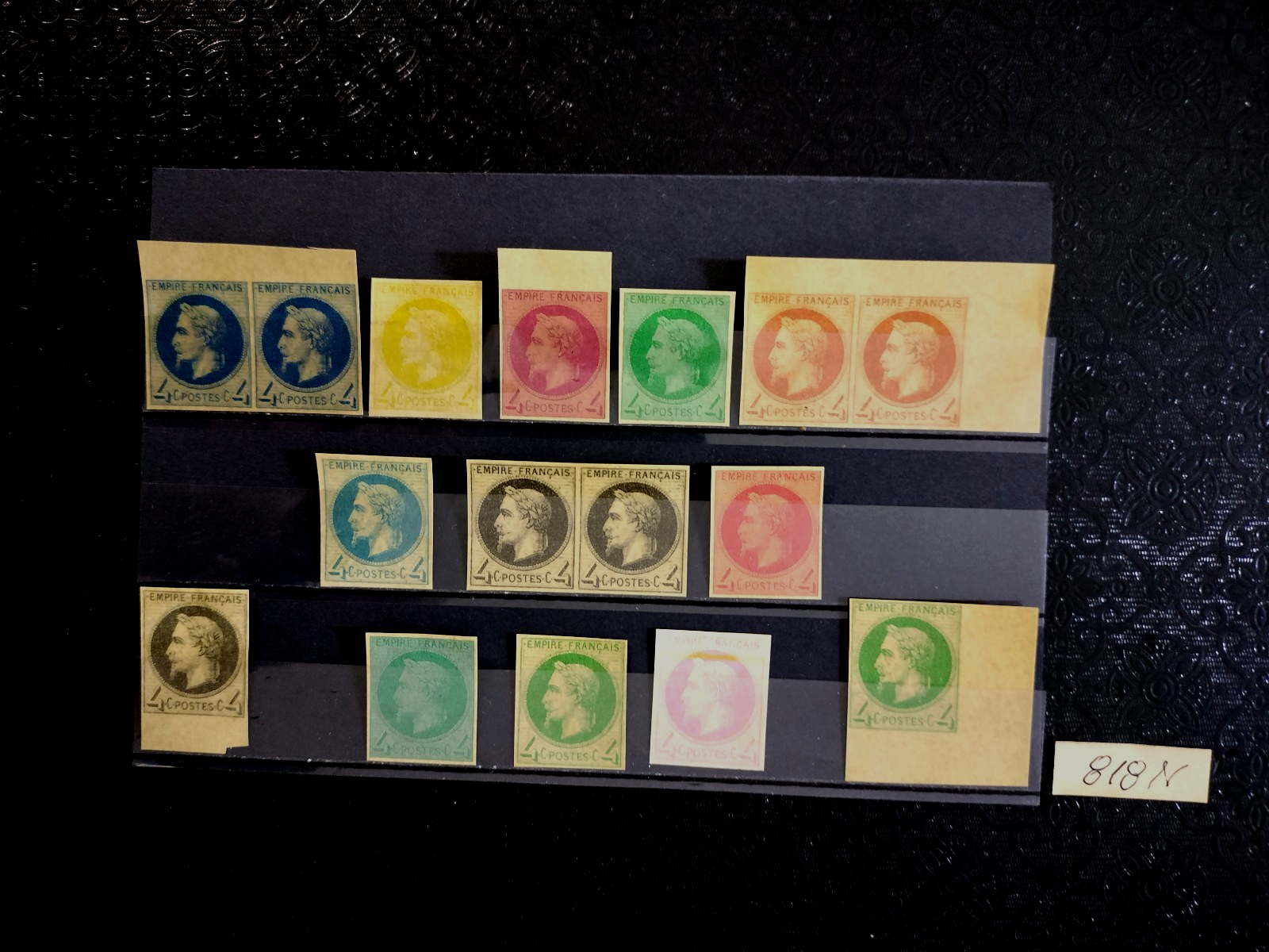 FRANCE NAPOLEON PROOFS EXPERIMENT COLOURS PRINT / ESSAI / N 818 | eBay