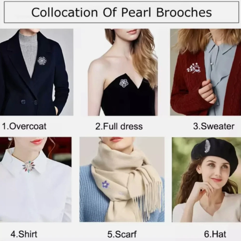 Vintage White Enamel Shell Brooch Rhinestone Ocean Summer Pin Beach ...