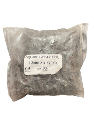 Sherardised Square Twist 30mm x 3.75mm Pack of App. 260 nails | eBay UK