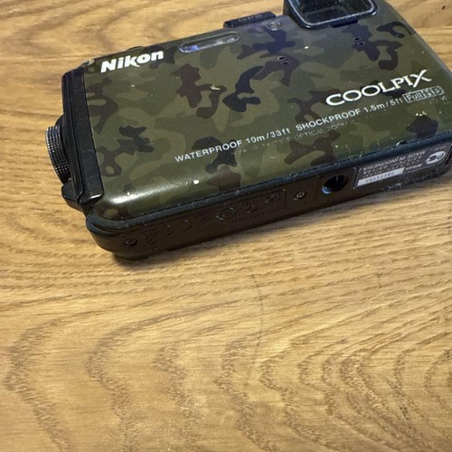 Nikon COOLPIX Waterproof Shockproof Digital Camera Used 10m Depth 1.5m ...