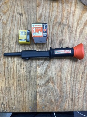 Ramset Hammer Shot Power Actuated Gun 22 Caliber Tool Single 1” Nails ...
