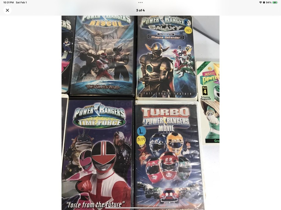 Power Rangers Vhs Lot Of 9. 786936237412| eBay