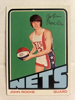 1972 Topps John Roche Autographed Card #182 New York Nets CB565 | eBay
