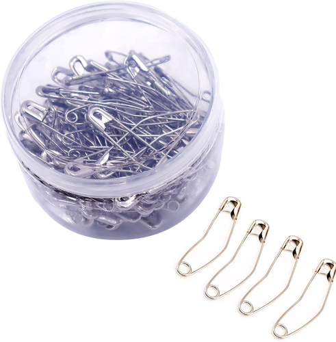 Metal Curved Safety Pins 50mm/2inch Basting Pins for Quilting Curved ...