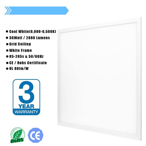 36w 600x600 Surface Recessed Mounted White Frame LED Panel Light Office ...