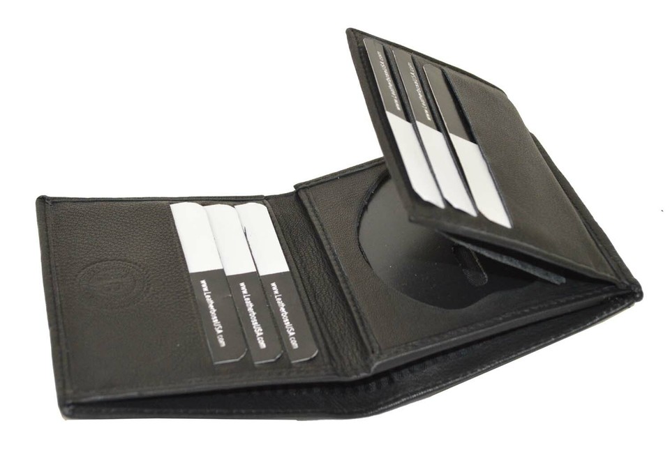 Bi-Fold Badge Holder Wallet, Shield Badge Style with Card Flap by ...