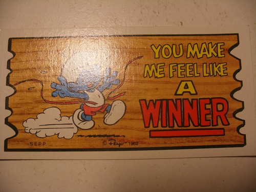 SCHTROUMPF SMURF SCHLUMPF 1982 Traiding Card USA Carte TOPPS SUPERCARD ...