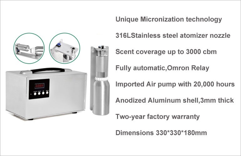HVAC double atomizer scent air machine hotel scent system for large ...
