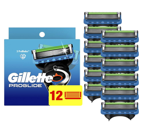 Gillette Proglide Razor Blade refills New Packs of 12 Cartridges ...
