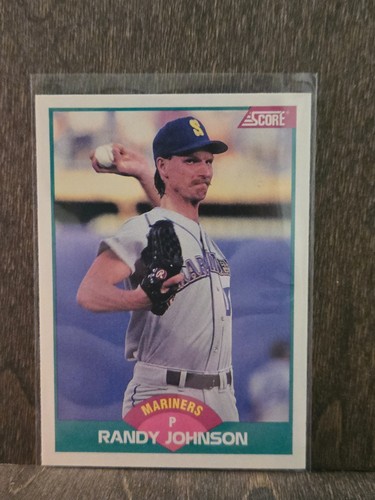 1989 Score Rookie & Traded 77T Randy Johnson Seattle Mariners RC Card ...