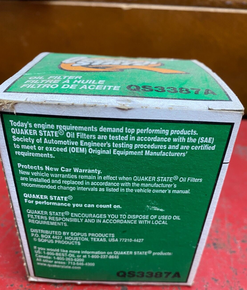 Quaker State Oil Filter QS3387A | eBay