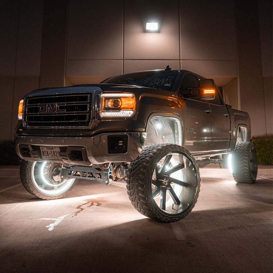 MICTUNING C2 RGBW LED Rock Lights 12 Pods LED Underglow Underbody Neon ...