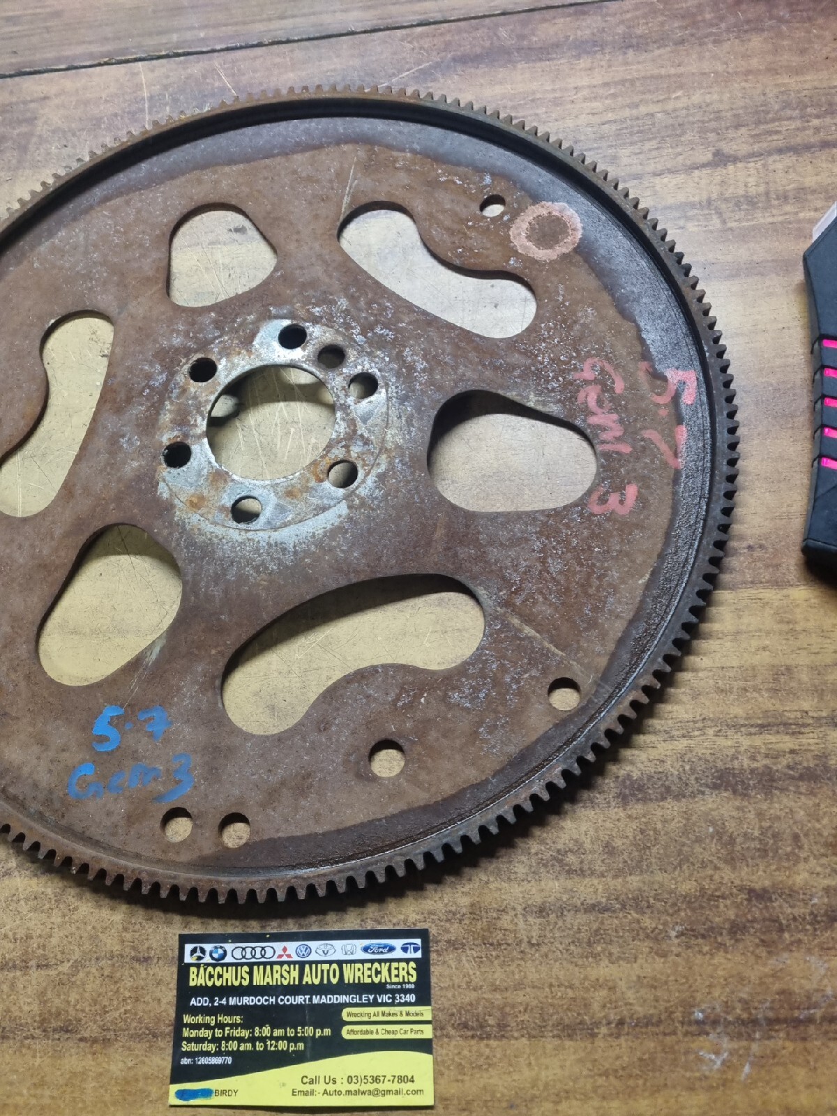 VT - WK Flex Plate/Fly Wheel Holden Commodore Monaro 5.7 V8 Automatic ...