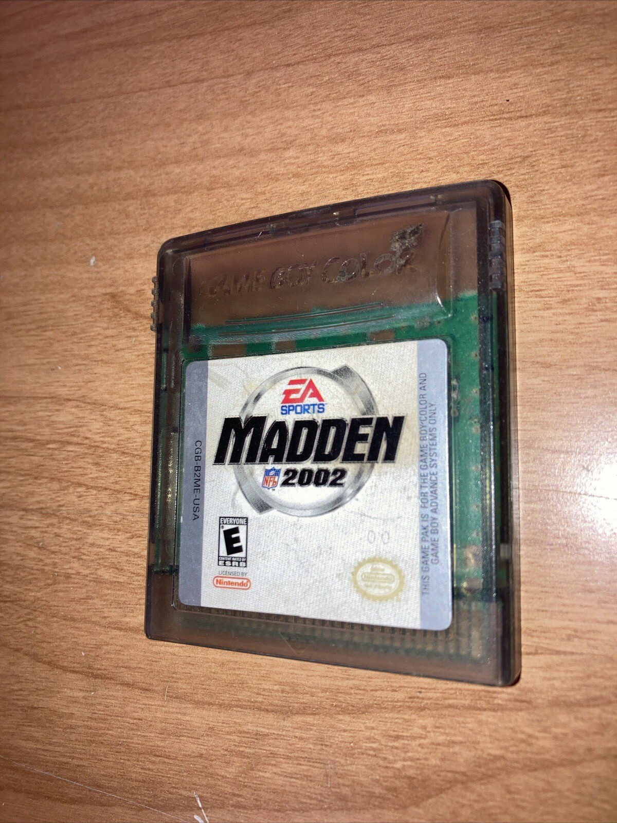 Madden 2002 GBC Gameboy Color Cart Only Tested Ships Next Day ...