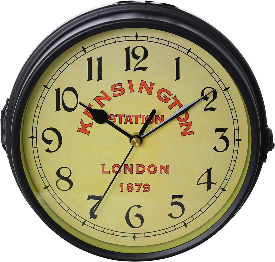 Bedford Vintage Double Sided Hanging Antique Kensington Train Station ...