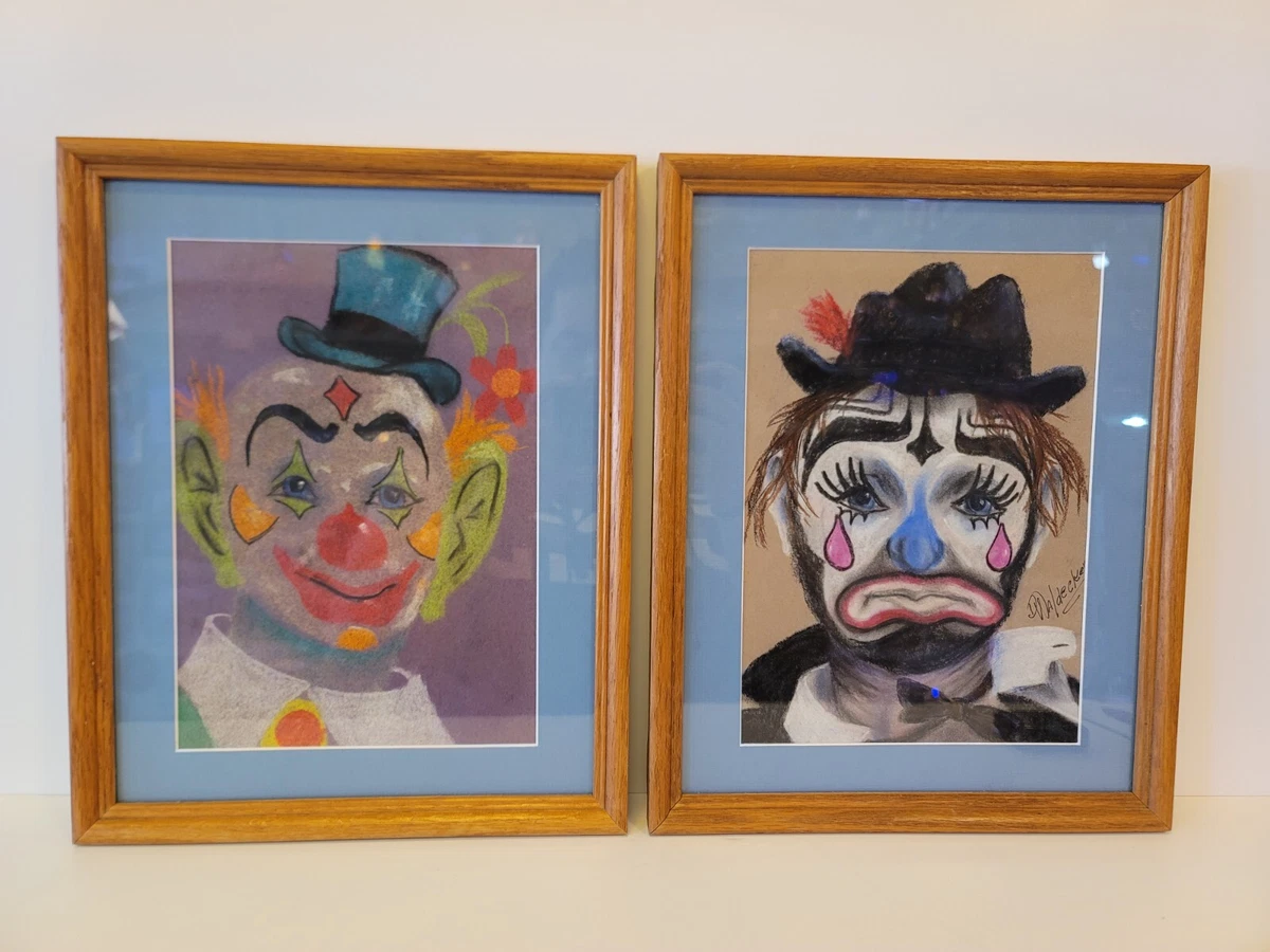 Chalk Pastel Art Clown