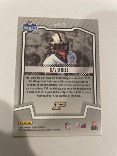 2022 Score Protential David Bell Rookie card Cleveland Browns 1.00 ...