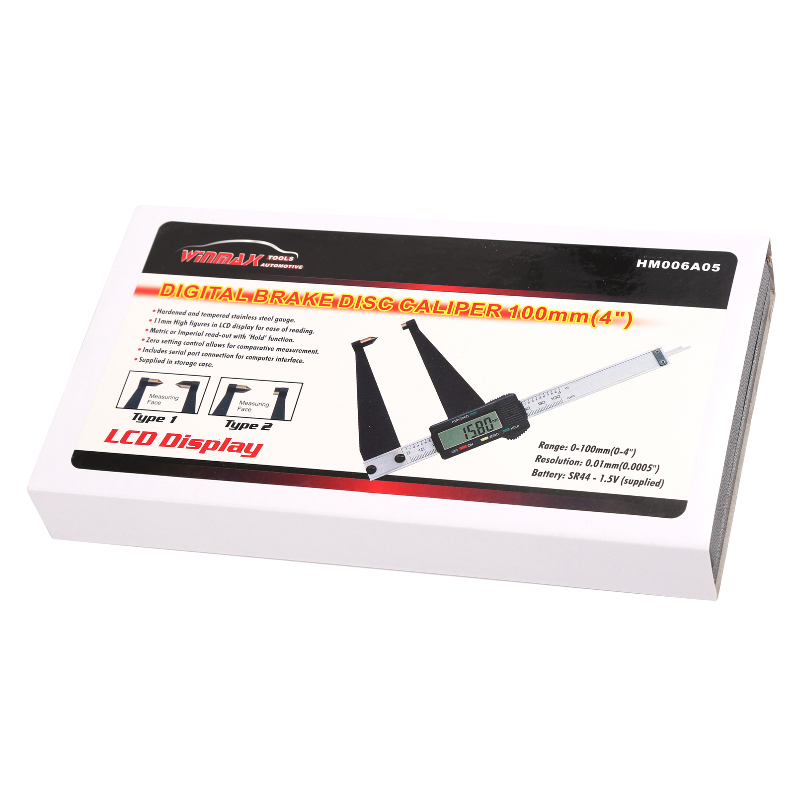 4"/100mm Digital Brake Rotor Gauge Disc Gage Caliper Micrometer 0005 ...