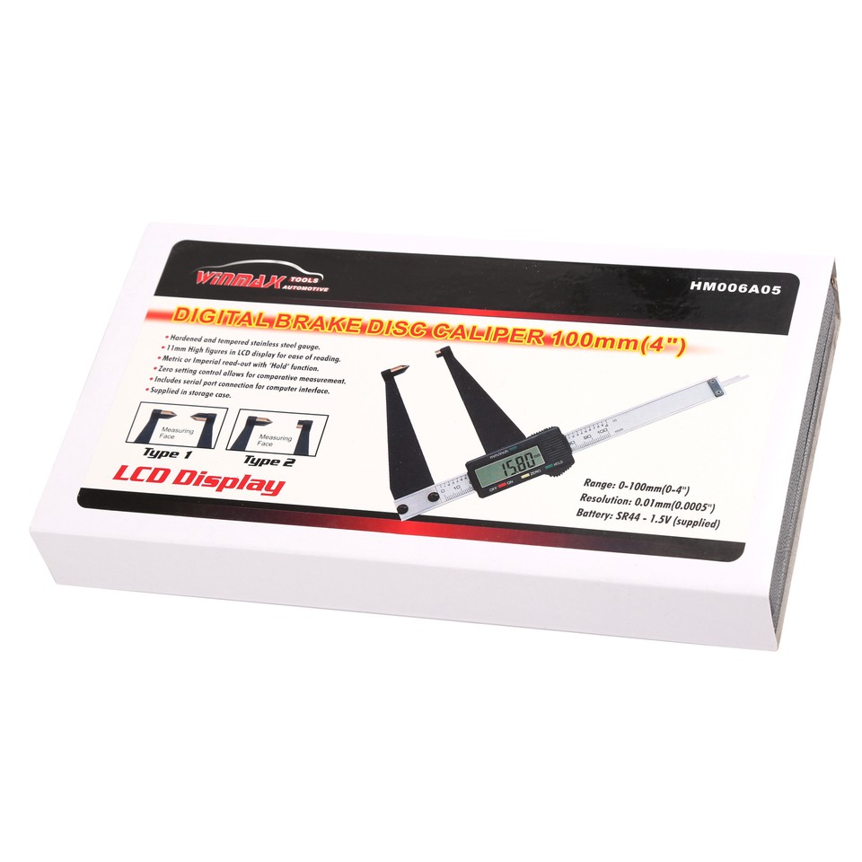 4"/100mm Digital Brake Rotor Gauge Disc Gage Caliper Micrometer 0005 ...