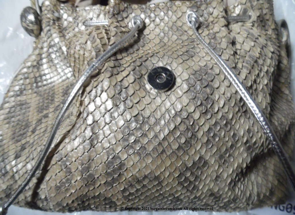VINTAGE CARLOS FALCHI DESIGNER SNAKE SKIN SHOULDER B… - Gem