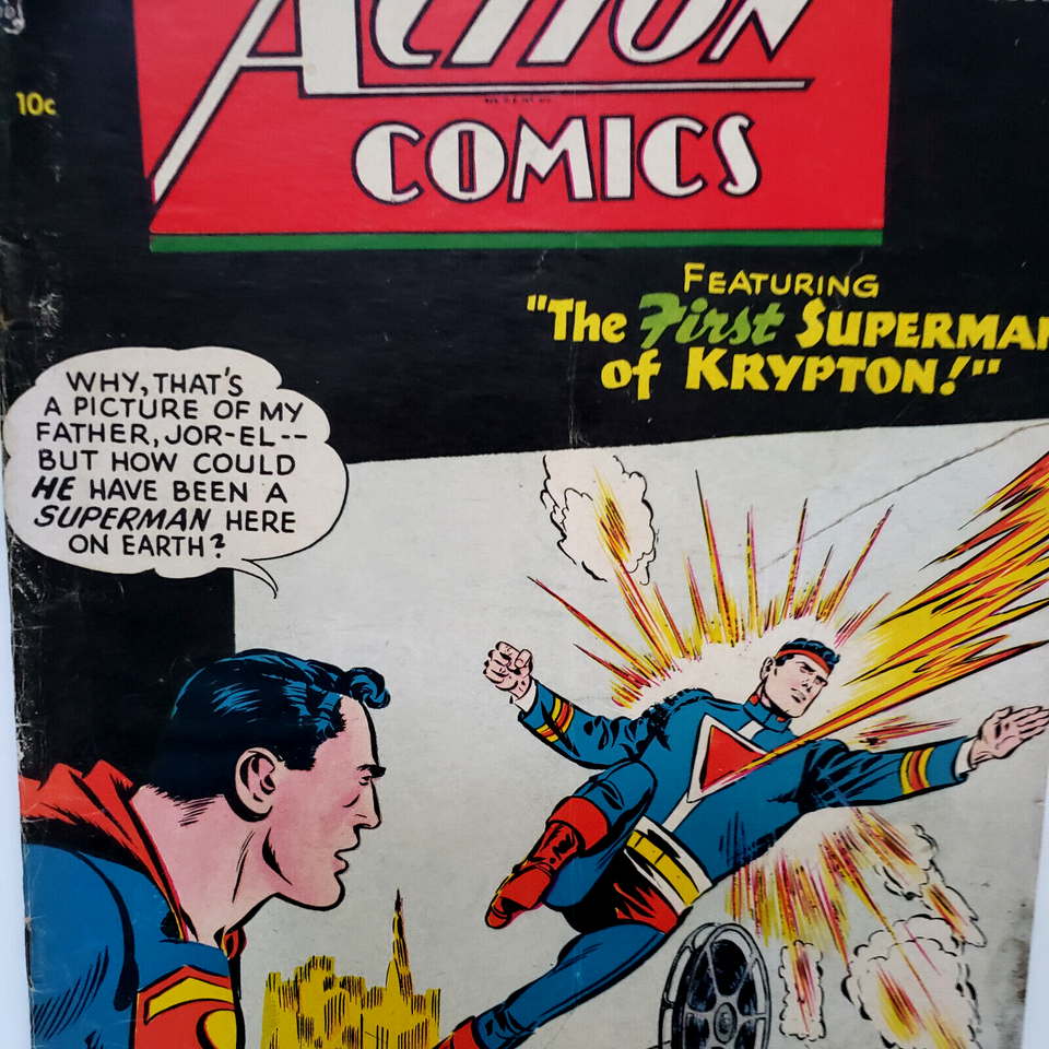 ACTION COMICS #223 (1956) GD/ FIRST SUPERMAN OF KRYPTON! VERY RARE ...