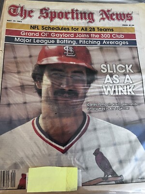 The Sporting News Keith Hernandez St Louis Cardinals MLB May 17 1982 | eBay