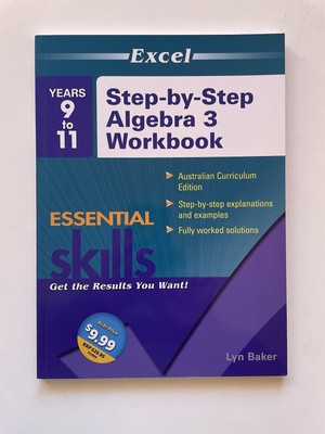 Grade 9-11 Algebra 3 Workbook | Step-by-Step (Purchased In 2023) | eBay