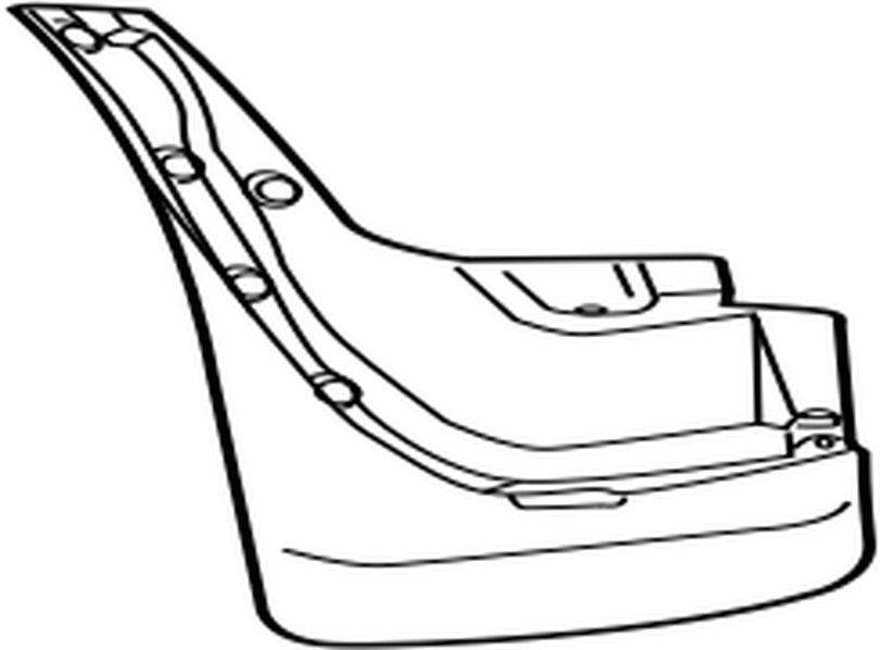 76625-60240 Toyota Mudguard, quarter panel, rear rh 7662560240, New ...