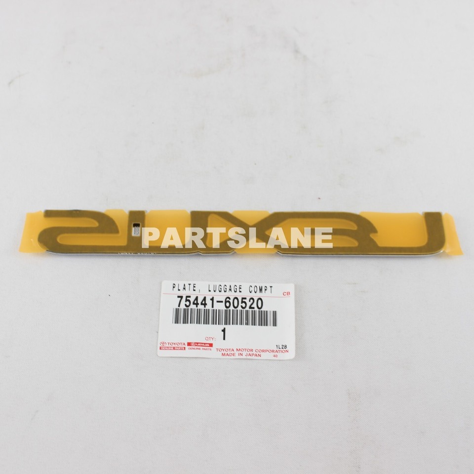 75441-60520 Toyota OEM Genuine PLATE, BACK DOOR NAME | eBay