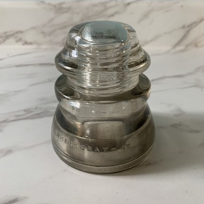 Vintage Hemingray 45 Clear Glass Insulator: 27-41 Made in USA | eBay