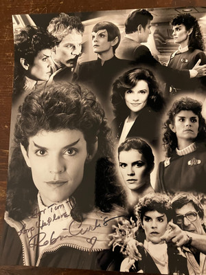Star Trek Beauty ROBIN CURTIS Autographed 8x10 B+W Collage Photo! | eBay