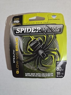 Spiderwire Braid 80 lb Test Glowing Green 125 Yards | eBay