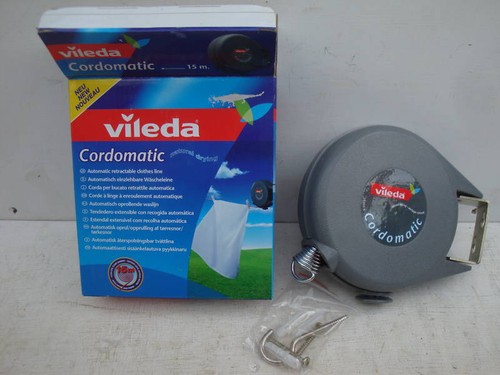 VILEDA CORDOMATIC 15 METRE RETRACTABLE CLOTHES LINE | eBay UK