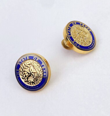 Set of 2 Pins by Cufflinks State of Texas Seal Lapel Pin, Goldtone ...