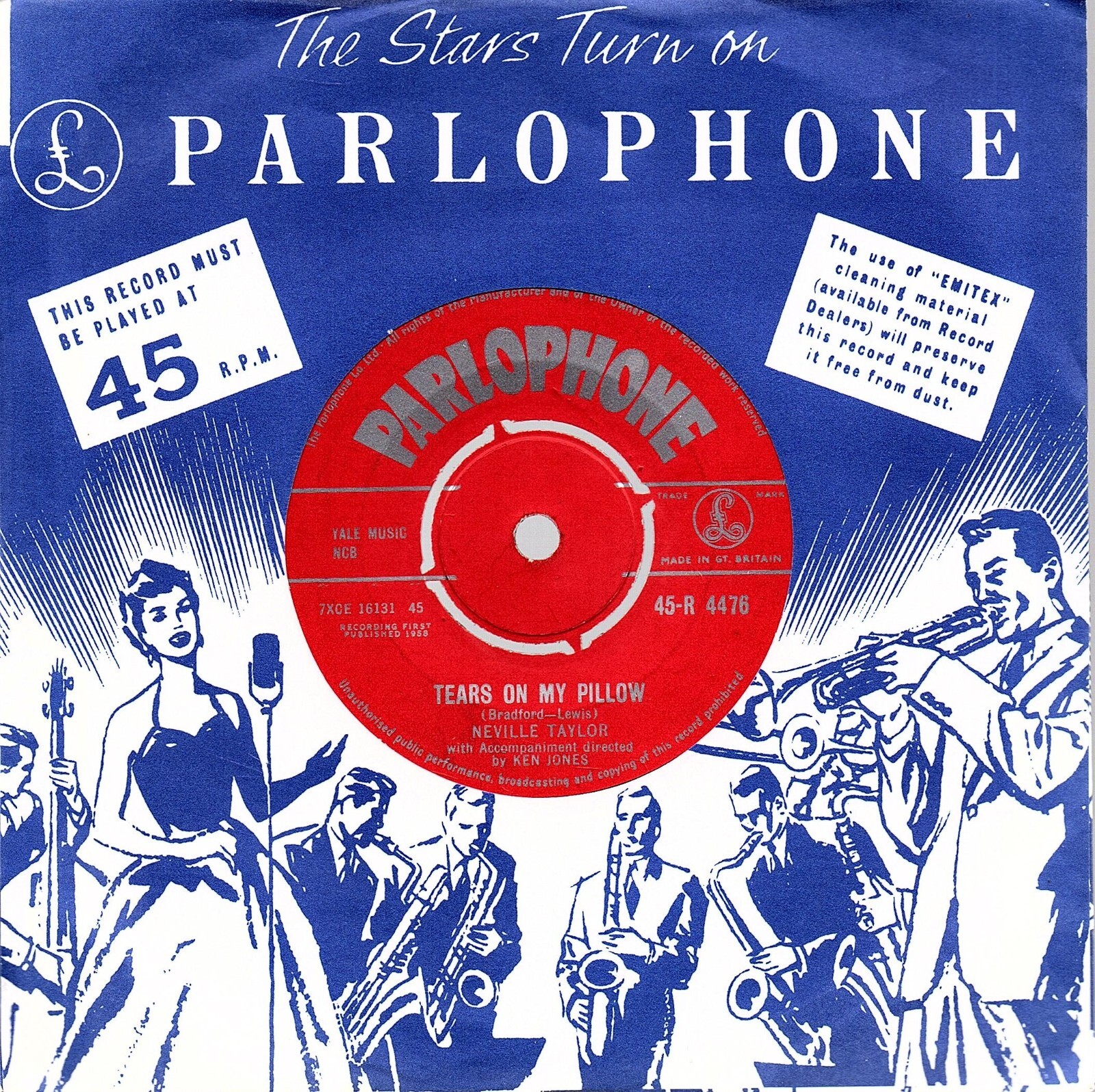 NEVILLE TAYLOR SINGLE PARLOPHONE " I DON'T WANT TO SET THE WORLD " [UK ...