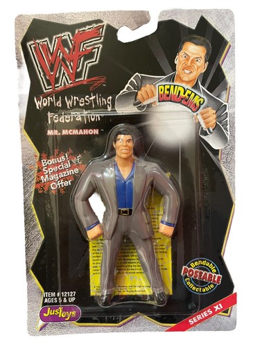 Vintage WWF Bend-Ems 1998 Vince McMahon Just Toys Wrestling Figure ...