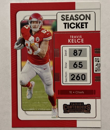 PANINI 2021 Travis Kelce Contenders Season Ticket #49 KC | eBay