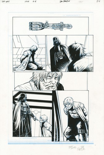 STAR WARS DARTH VADER ORIGINAL ART / COMIC LOT SIGNED DAN PARSONS | eBay
