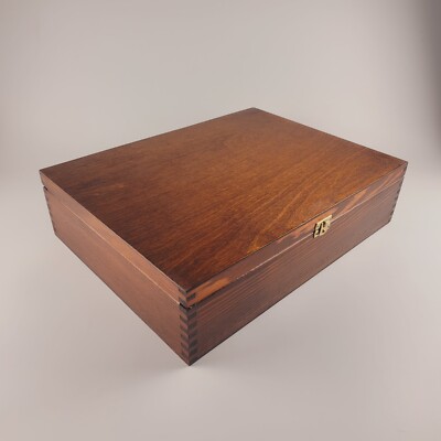 Wooden Large Box 40 cm x 30 cm x 10 cm in Brown Colour | eBay UK